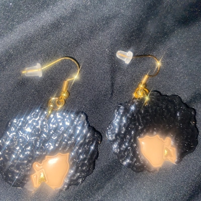 Black Lives Matter Earrings BLM Fist Clay Jewelry Handmade Activist ...