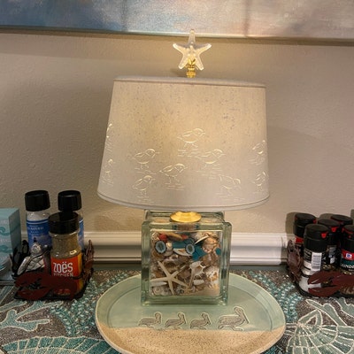 Sandpiper Lamp-lamps-beach Lamp-seashells-fillable-lighting-sandpipers ...