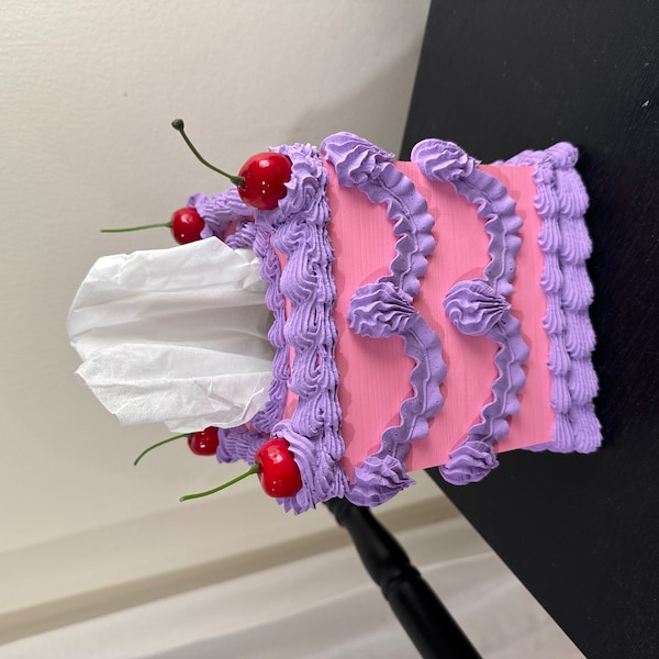Custom Fake Cake Decorative Tissue Box Cover - Etsy