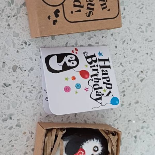 Painted Pebble Pocket Hug Friendship Ornament & Greeting Card for ...