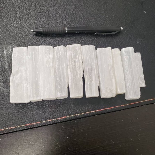 Selenite Sticks - Bulk Wholesale Lot - Selenite Crystal, Gypsum, White ...