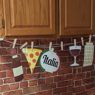 35 Italian Photo Booth Props, Italy Themed Party Props, Love Rome Party ...