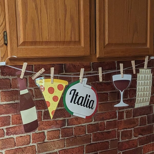 35 Italian Photo Booth Props, Italy Themed Party Props, Love Rome Party ...