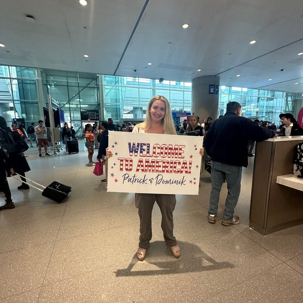 Welcome to America Banner, Welcome America Sign, America Banner ...