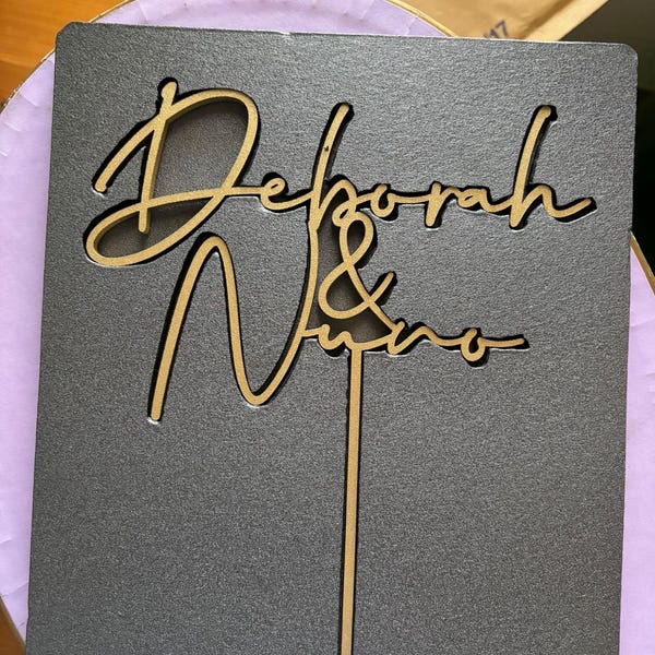 Personalized Cake Topper, Custom Names Cake Topper, Mr and Mrs Cake ...