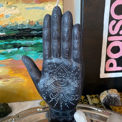 Hand Candle Evil Eye Protection Hand of Glory - Etsy