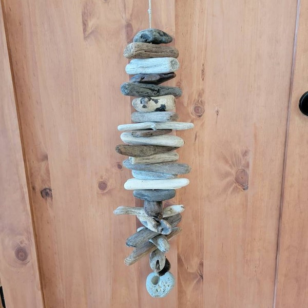Rocky Beach-large Driftwood Mobile/valhalla Ladder/witches Ladder/art W ...