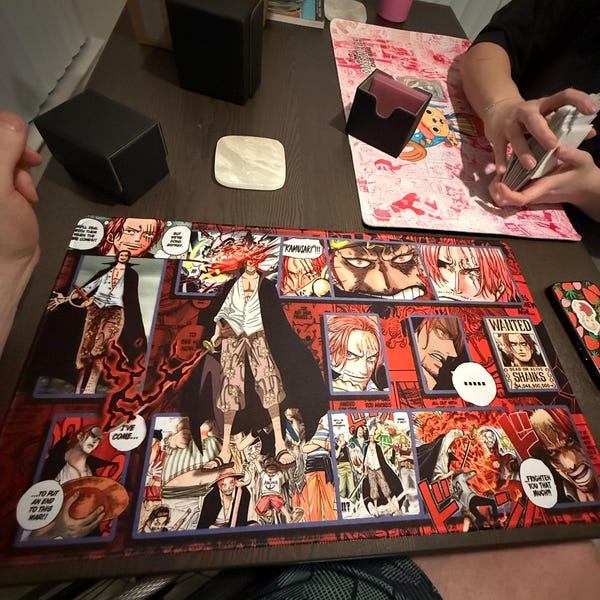 OP Playmat Portgas D. Ace Blue/yellow Mat Zones Stitched Edges Anime ...