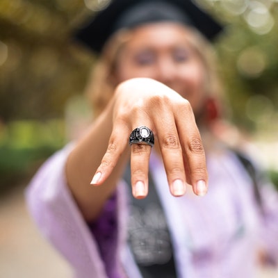 Women's Customized Class Ring for High School and College - Etsy