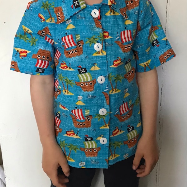 Shirt Sewing Pattern for Kids, Boy's Shirt Pattern, Kids Pattern, PDF ...