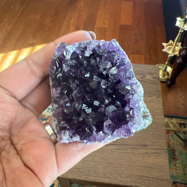 Natural Amethyst Geode Cluster- Purple Quartz Crystal Cluster-mineral ...
