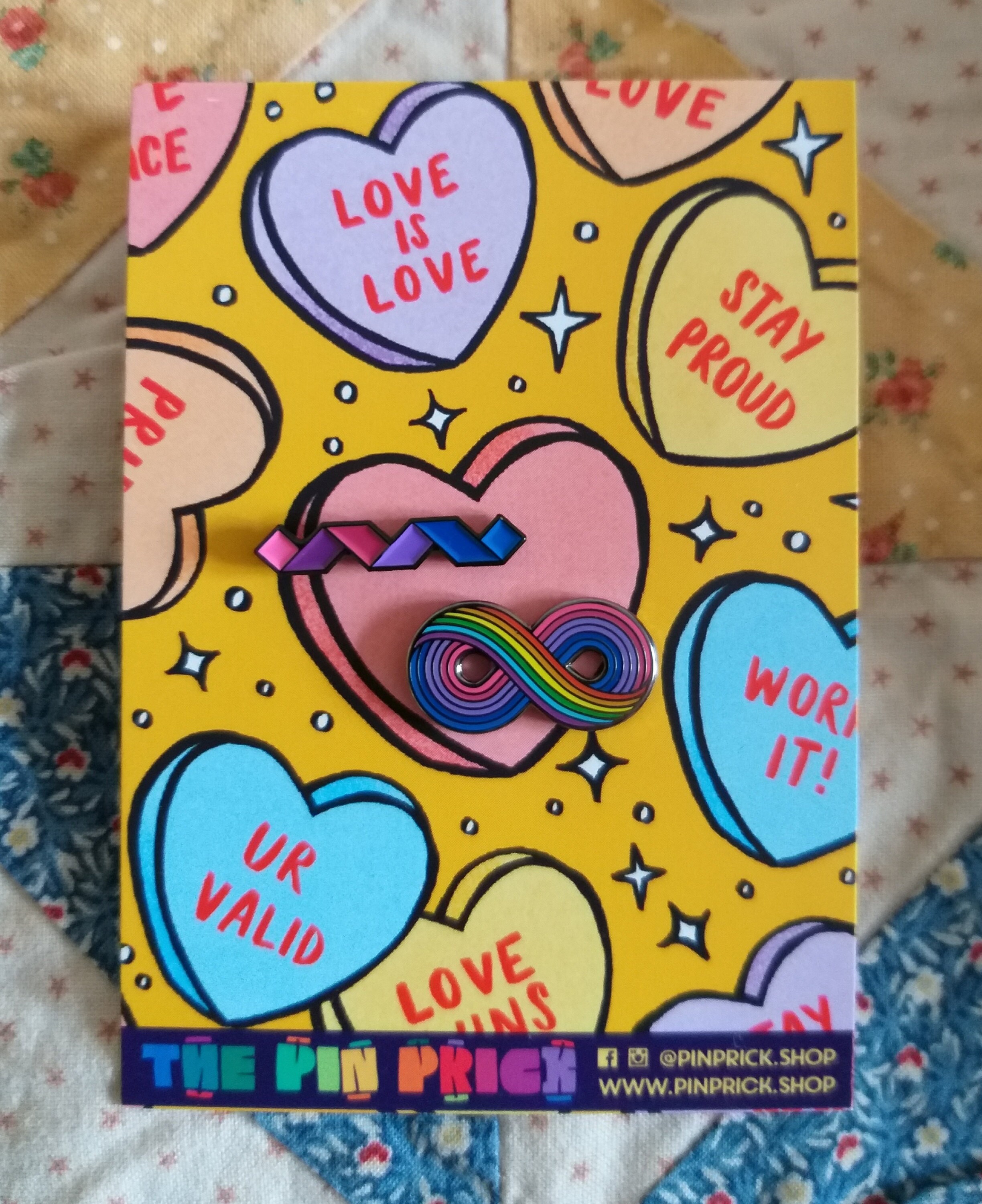 The Infinitely Bisexual Enamel Pin