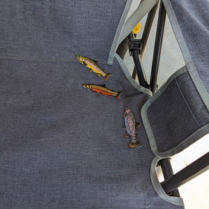 Rainbow Trout Iron-on Patch Quality Fish Patches for Jackets, Hats ...