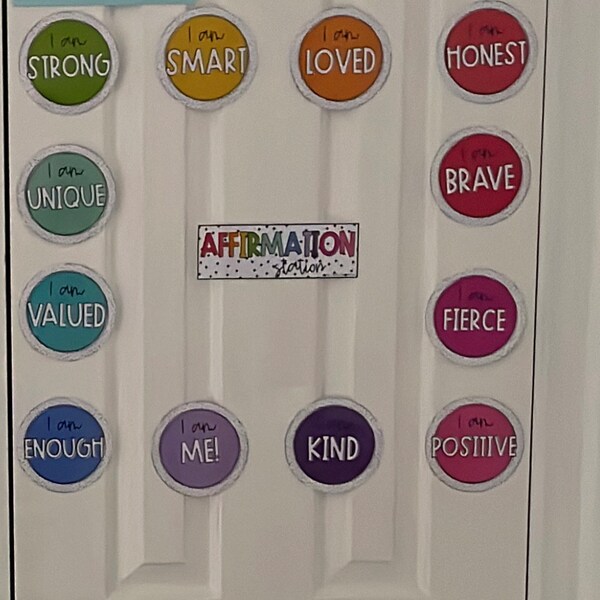 Affirmation Station | SPOTTY BRIGHTS | EDITABLE - Etsy