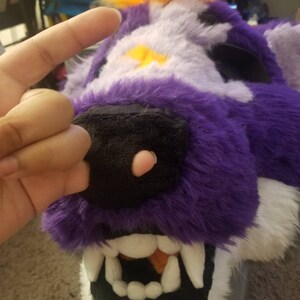 Fursuit Nose Pattern and Tutorial Pickable Plush Dog Snout W/ Nostrils ...