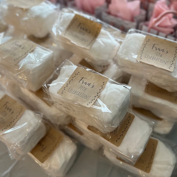 Small Cotton Candy Party Favor With Custom Label - Etsy