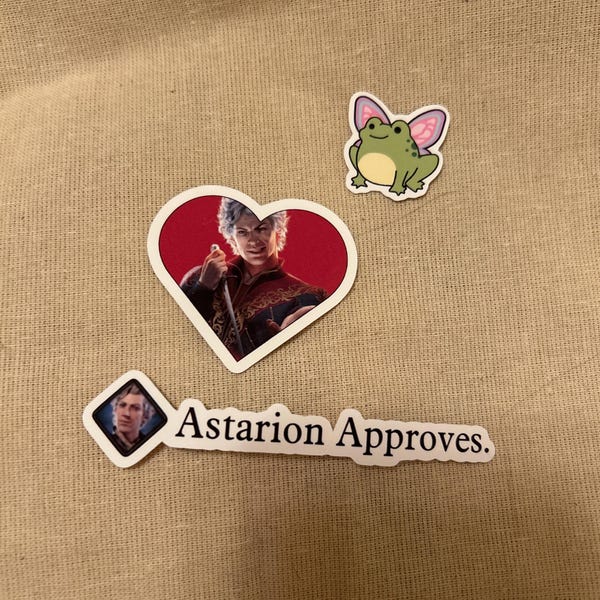 Baldur's Gate 3 Companions Approval Sticker! | Bg3 Stickers ...