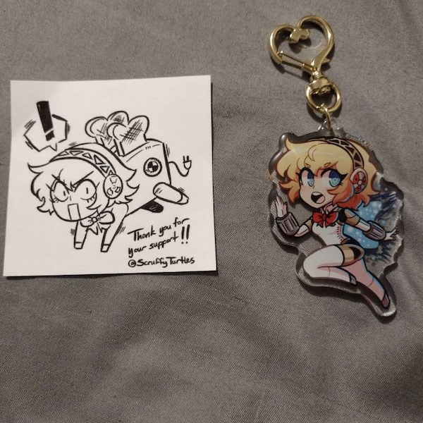 Persona 3 Aigis Acrylic Charm Keychain 2.5'' - Etsy