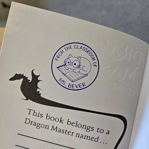 Library of Stamp Classroom of Books Stamper Teacher Gift Graduation ...