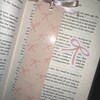 Coquette Bow Bookmark Pink Bookmark With Ribbon Pink Coquette Bookmark ...