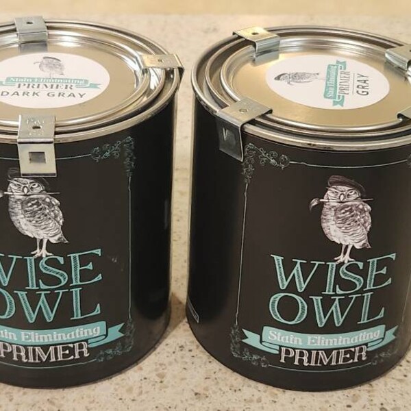 Stain Eliminating Primer - Wise Owl - Clear, White, Gray, Dark Gray ...