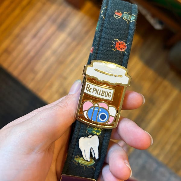 Pillbug Gold Transparent Enamel Pin Cute Isopod Bug Pin Pills ...