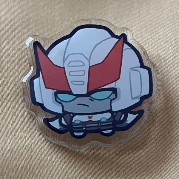 Transformers Acrylic Pins: Optimus, Megatron, Rodimus, Blurr, Soundwave ...