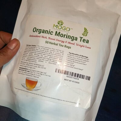 MOGO™ 50 Organic Moringa Tea Bags Refreshing and Delicious - Etsy