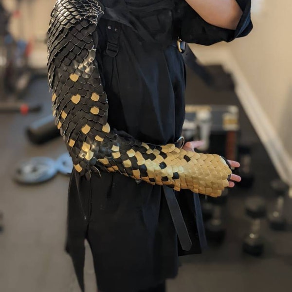 Full Arm Scalemaille and Leather Armor - Scale and Chainmail ...