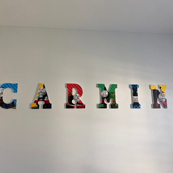 Thomas the Tank Engine Wooden Letters, Custom, Train Letters, Boy Girl ...