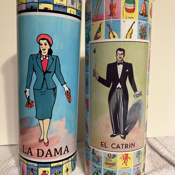 El Catrin Loteria Game Background Colorful Mouse Pad 9.4 Inches by 7.6 ...