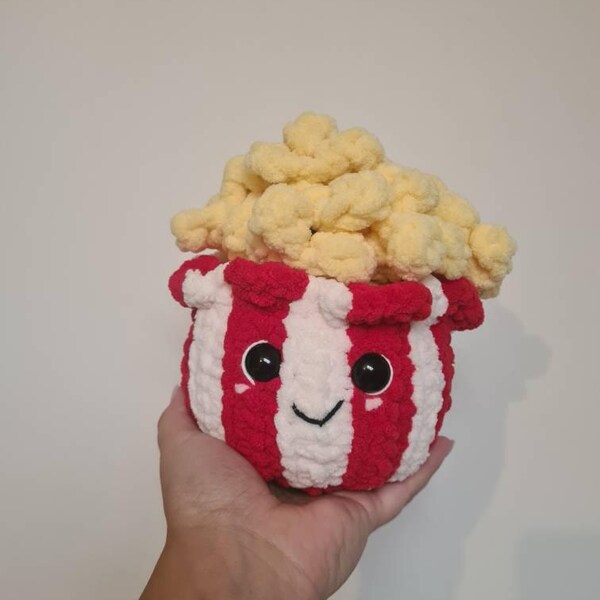 Small Popcorn Bucket Crochet Pattern - PDF Pattern - Amigurumi Food - Etsy