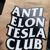 New! ANTI ELON Tesla Club - Car MAGNET - for Tesla Owners Bumper ...