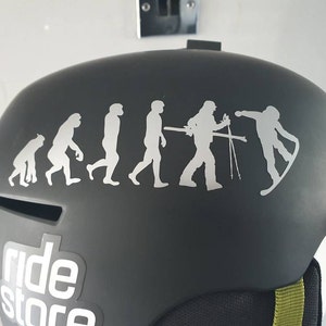 Silver Snowboard Evolution Sticker! - Etsy