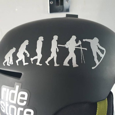 Silver Snowboard Evolution Sticker - Etsy
