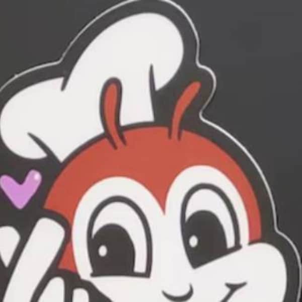 Jollibee Oppa Love Peeking Filipino Finger Heart Die Cut 2.5" & 3 ...