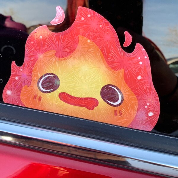Derpy Fire | Holographic Anime Game Chibi Car Laptop Vinyl Decal ...