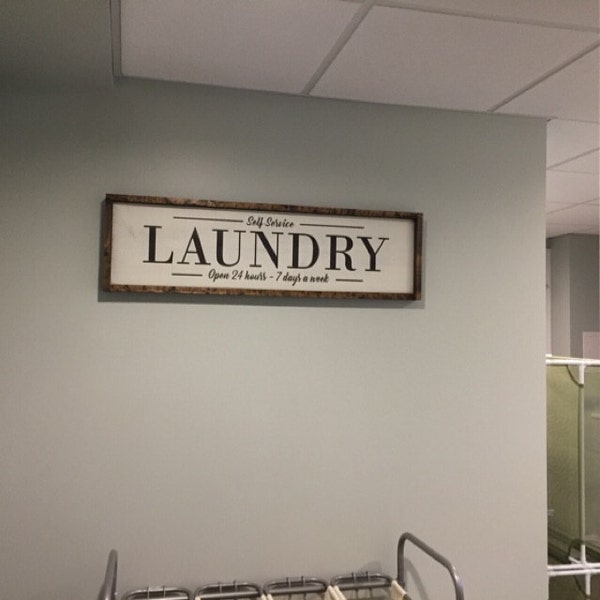 Self Service Laundry Sign, Farmhouse - Etsy