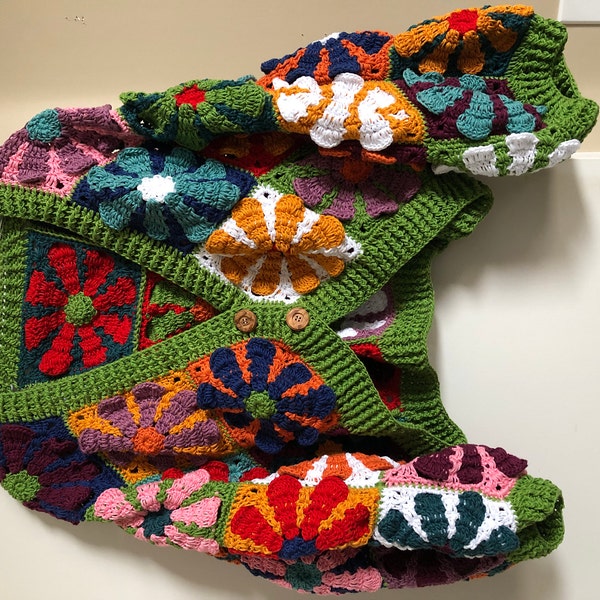 Crochet Pattern, Crochet Daisy Sweater PDF Pattern (instant Download ...