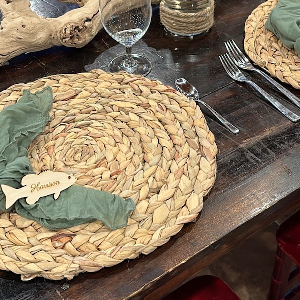 Fish Place Cards, Custom Place Cards, Custom Name Place Card, Gift ...