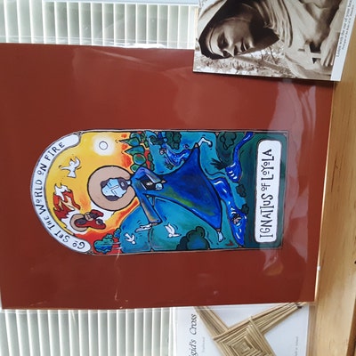 Saint Muirgen of Lough Neagh, Art Print, Dancing Monk Series - Etsy