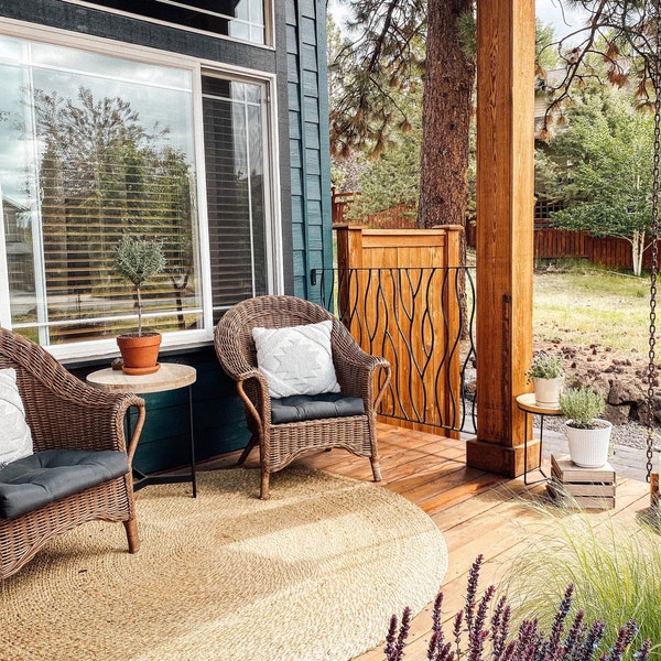 Wrought Iron Gate Twigs Design | Iron Gate | Tree Branch Metal Gate ...