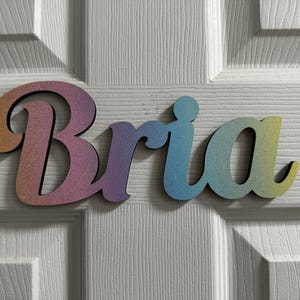 Cute Wooden Sign With Custom Name Personalized Letters With Star, Baby ...