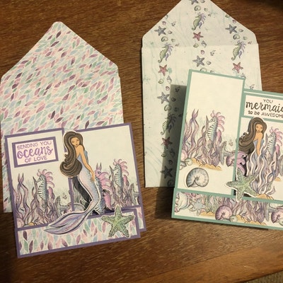 Mermaid Digital Paper, Summer Digital Paper, Sealife Digital Papers ...