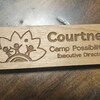 Laser Engraved Real Wood Custom Nametags - Etsy