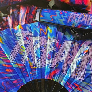 Disco Ball Rave Fan Rave Fan Rave Fan Holster Festival Fan Bamboo Clack ...