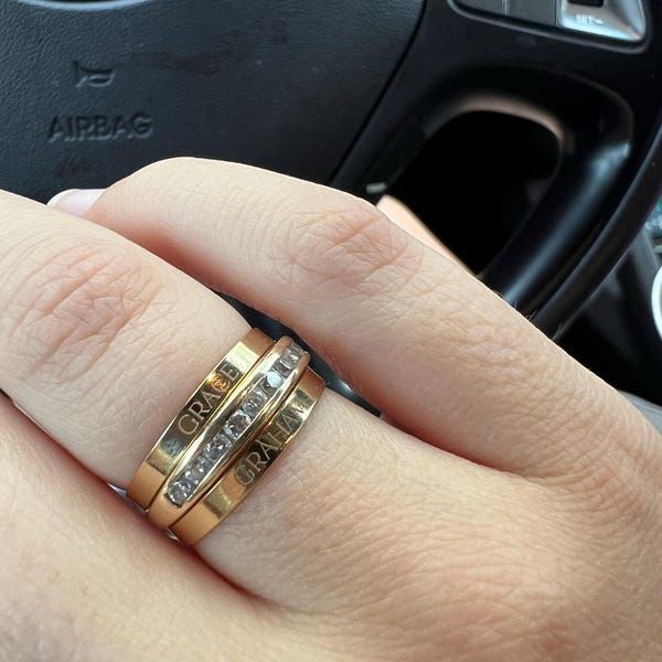 Personalized Name Band Ring, Stacking Name Ring, Personalized Stacking ...