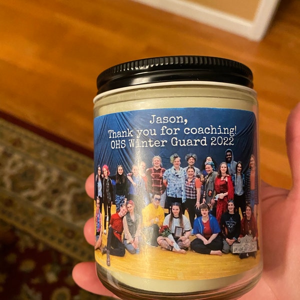 Personalized Photo Candle, Custom Photo Candle, Picture Candle, Add a ...