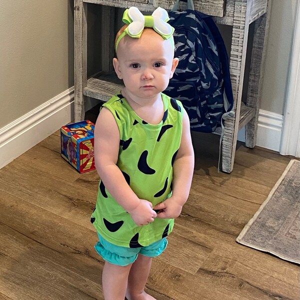 Pebbles Bone Hair Bow Headband - Etsy