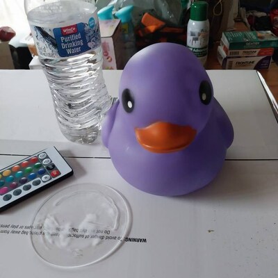 LED Light up Giant Rubber Duck-solid Series-7 Inch-batteries Included ...
